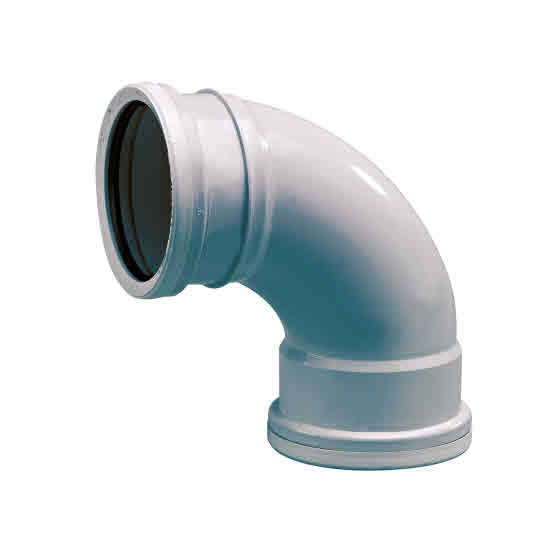 Osma 4" Soil Waste Pipe | Fittings - OSMASOIL 4S561 GREY 4" D/S BEND 87 ...