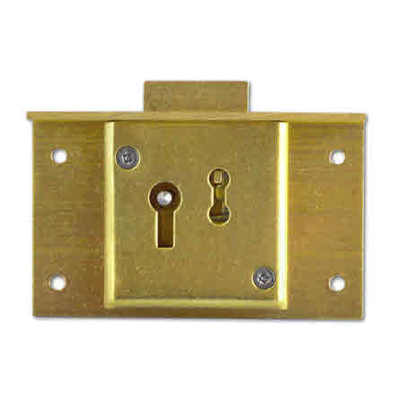 Cupboard Locks - TILL/DRAWER LOCK 2" BRASS 4 LEVER ASEC AS6544 - R J ...