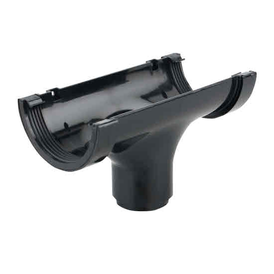 Osma Roundline Rainwater Gutter | Pipe & Fittings - OSMA 0T624 BLACK ...