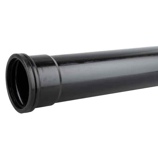 Osma 4" Soil Waste Pipe | Fittings - OSMASOIL 4S042 BLACK 4" X 2MT ...