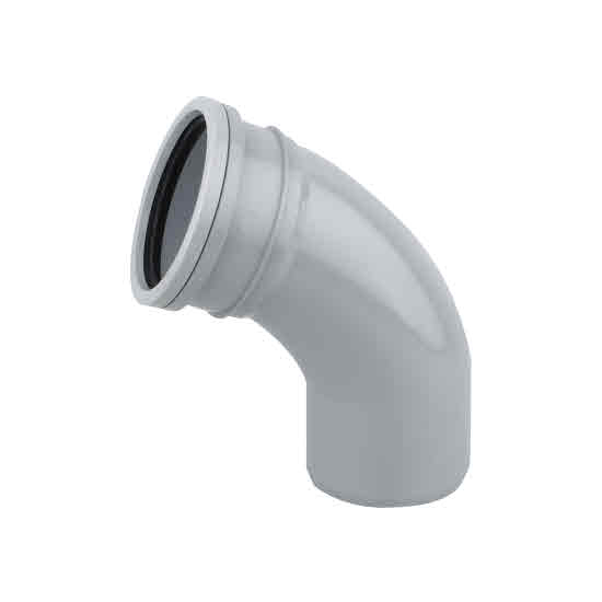 Osma 4" Soil Waste Pipe | Fittings - OSMASOIL 4S162 GREY 4" S/S BEND 67 ...