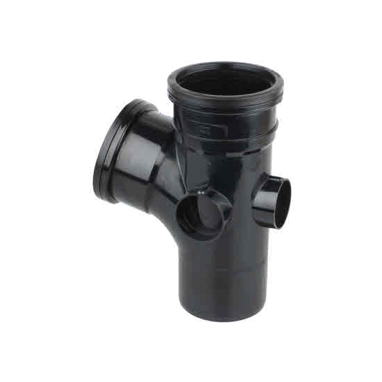Osma 4" Soil Waste Pipe | Fittings - OSMASOIL 4S220 BLACK S/S SINGLE ...