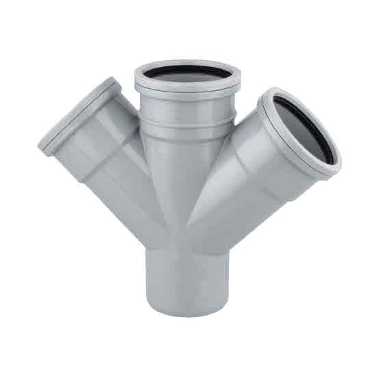 Osma 4" Soil Waste Pipe | Fittings - OSMASOIL 4S250 GREY S/S DOUBLE ...