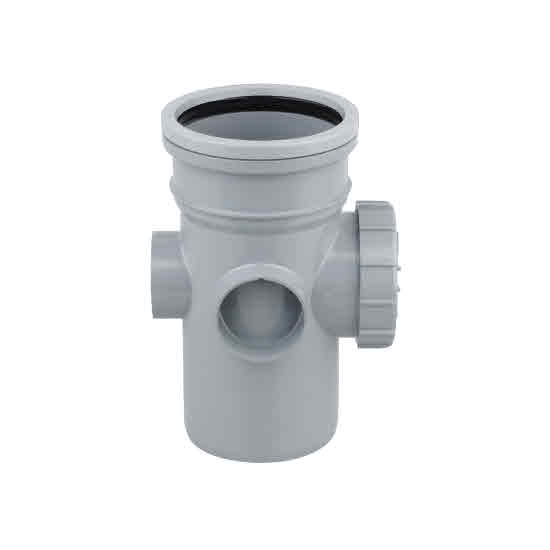 Osma 4" Soil Waste Pipe | Fittings - OSMASOIL 4S274 GREY S/S BOSSED ...