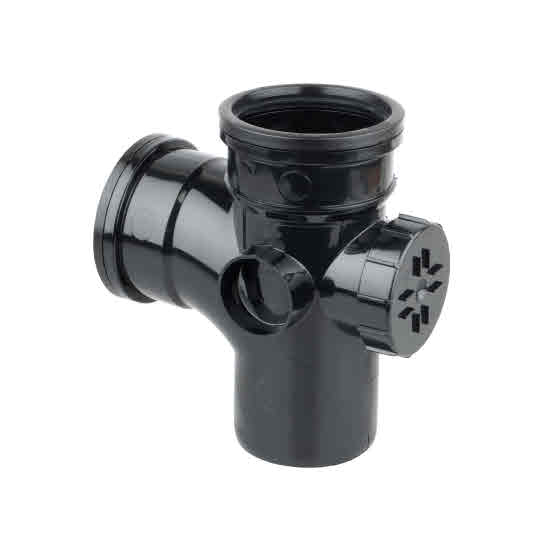 Osma 4" Soil Waste Pipe | Fittings - OSMASOIL 4S502 BLACK 4" S/S ACCESS ...