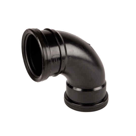 Osma 4" Soil Waste Pipe | Fittings - OSMASOIL 4S561 BLACK 4" D/S BEND ...