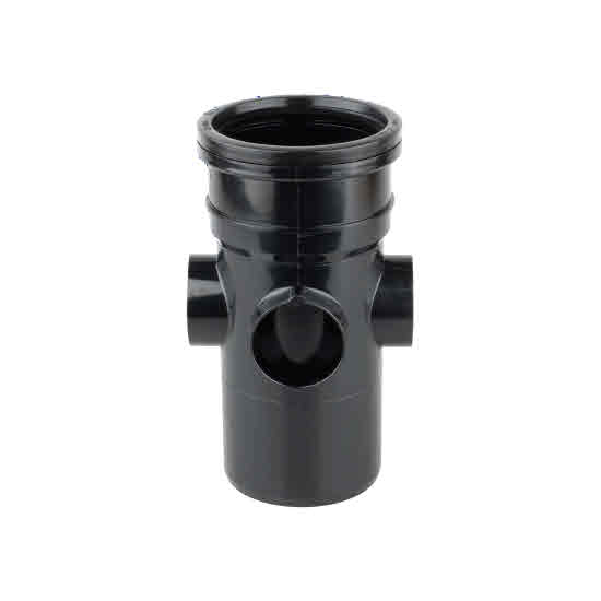 Osma 4" Soil Waste Pipe | Fittings - OSMASOIL 4S589 BLACK 4" S/S BOSSED ...