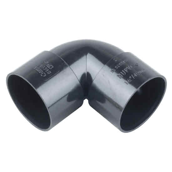 Osma PVC-C Waste Pipe - Fittings - OSMA PVC-C 2M160 2"-50MM BLACK 90 ...