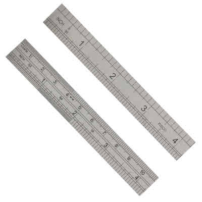Stainless Steel Rules - FISCO 712S 12IN/30CM STAINLESS STEEL RULE - R J ...