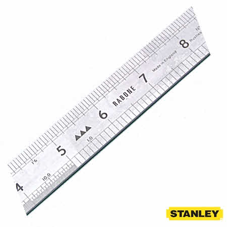 Stainless Steel Rules - STANLEY/RABONE 64R RUSTLESS RULE 300MM/12 0 35 ...
