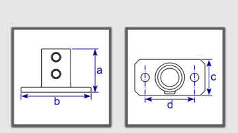 Interclamp Handrail Fittings Size D48 - 48.3mm O.D. INTERCLAMP 232D48 ...