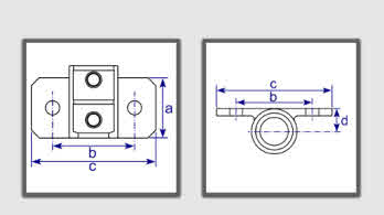 Interclamp Handrail Fittings Size D48 - 48.3mm O.D. INTERCLAMP 246D48 ...